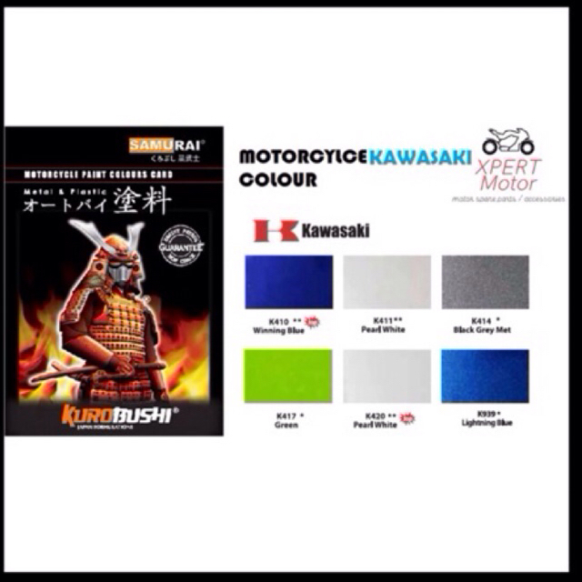 SAMURAI MOTORCYCLE KAWASAKI COLOURS | Shopee Malaysia