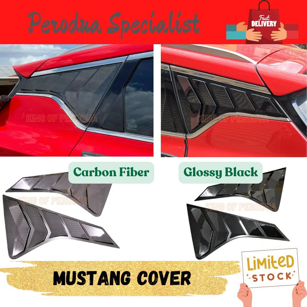 Proton X50 2020-2024 Window Cover Mustang Rear Side Triangle Shutter ...