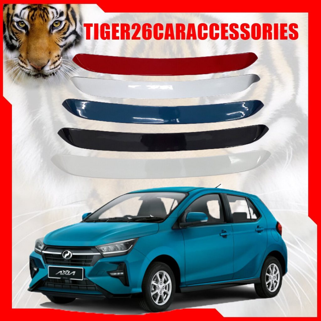 PERODUA AXIA 2023 2024 REAR SPOILER ABS WITH SPRAYED PAINT WHITE / RED ...