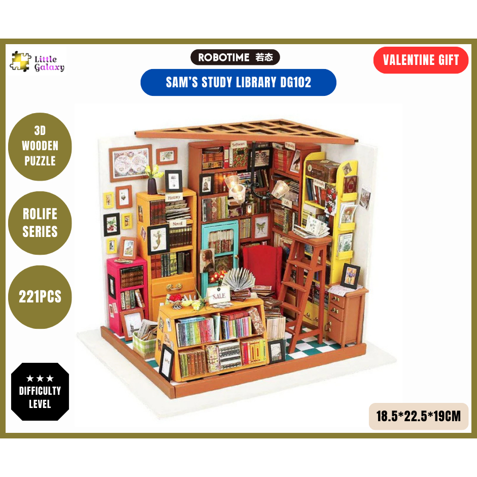 [Ready Stock] Robotime Rolife 3D DIY Wooden Puzzle Miniature House Sam ...