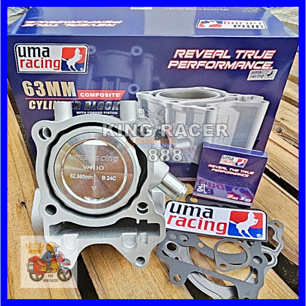 UMA RACING 63MM VARIO ADV 150 COMPOSITE CYLINDER BLOCK FORGED PISTON ...