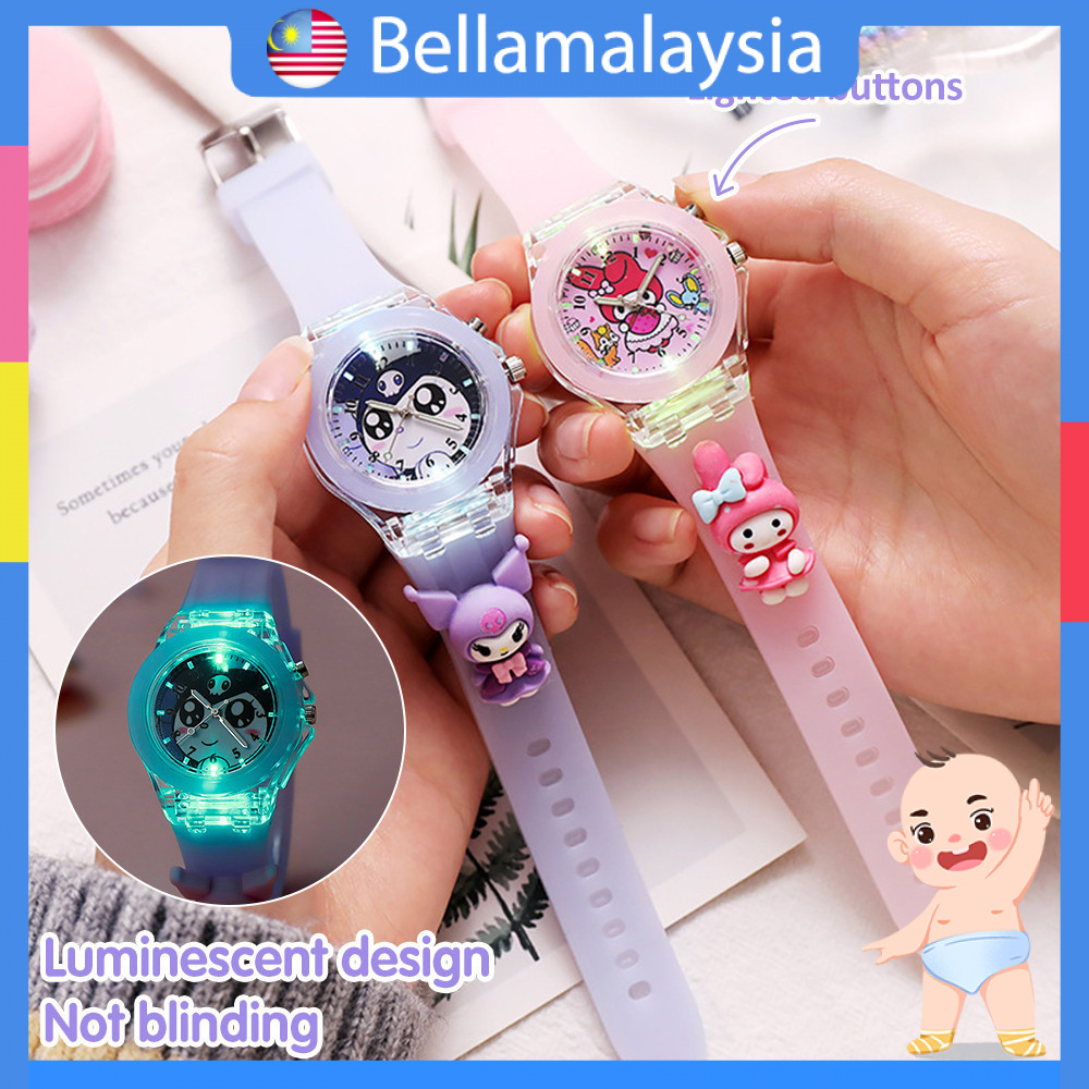 Bella Watch Children Glow Watches luminous Cute Jam Tangan Fashion ...