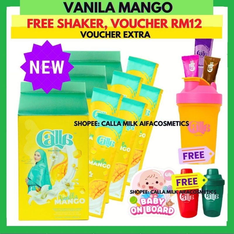 CALLA MILK VANILA MANGO COMBO 3 BOX LOW SUGAR FREE TUMBLER Original Hq ...