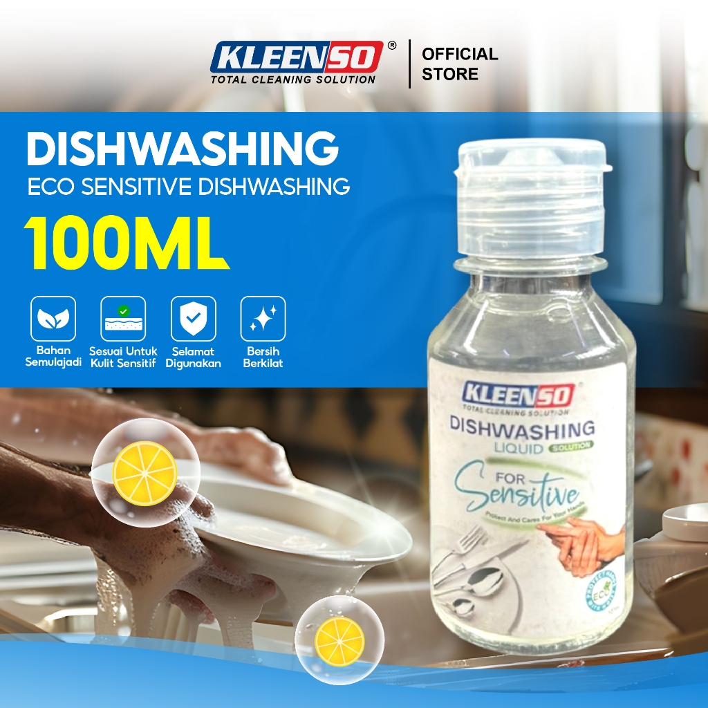 Pencuci Pinggan Kleenso Eco Sensitif (100ml) | Shopee Malaysia