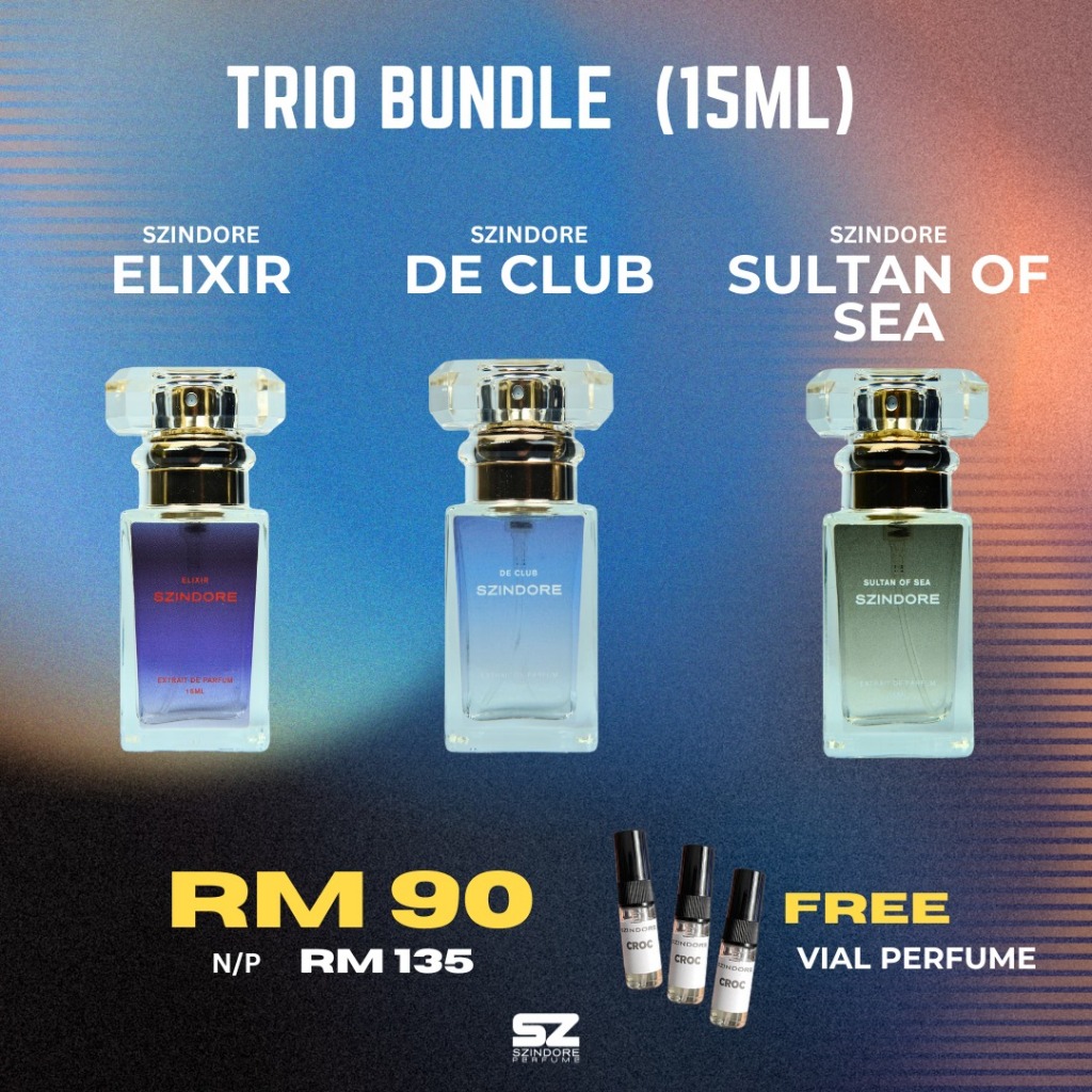 SZINDORE Trio Bundle Perfume For Men | Shopee Malaysia