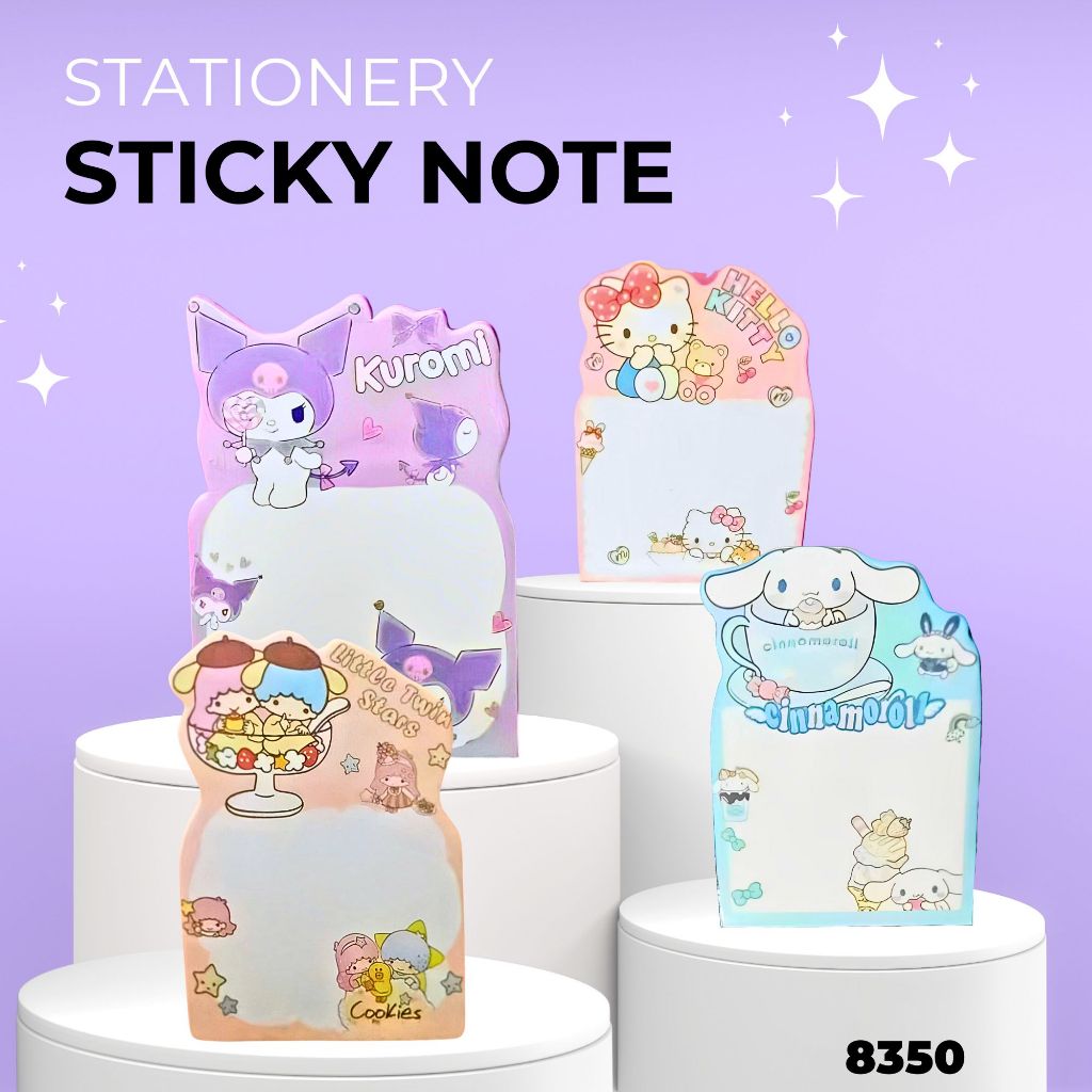 8350 ~ Sanrio Design Sticky Notes / Memo Pad / Sekolah Kanak-Kanak ...