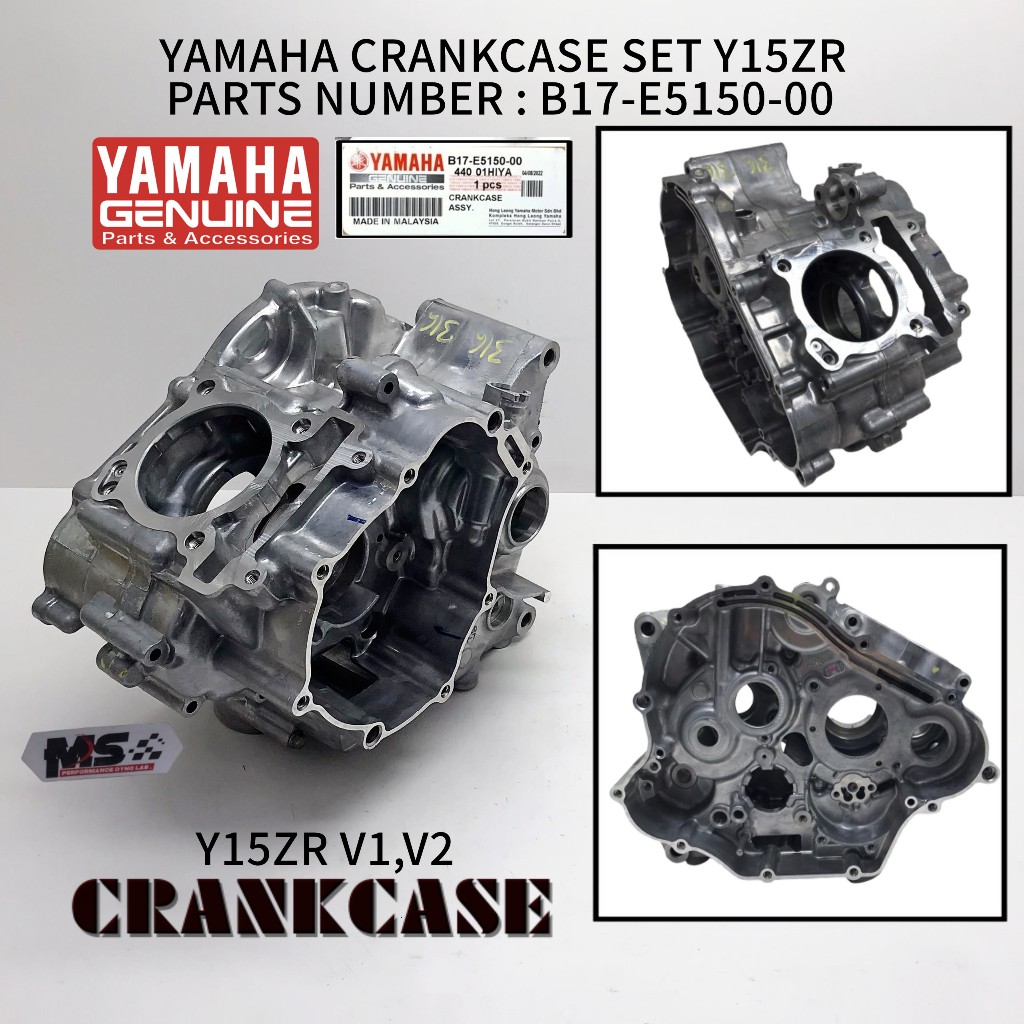 Yamaha Hong Leong Crankcase Engine Set Y15ZR V1,V2/FZ150 (Parts Number: B17-E5150-00) | Shopee ...