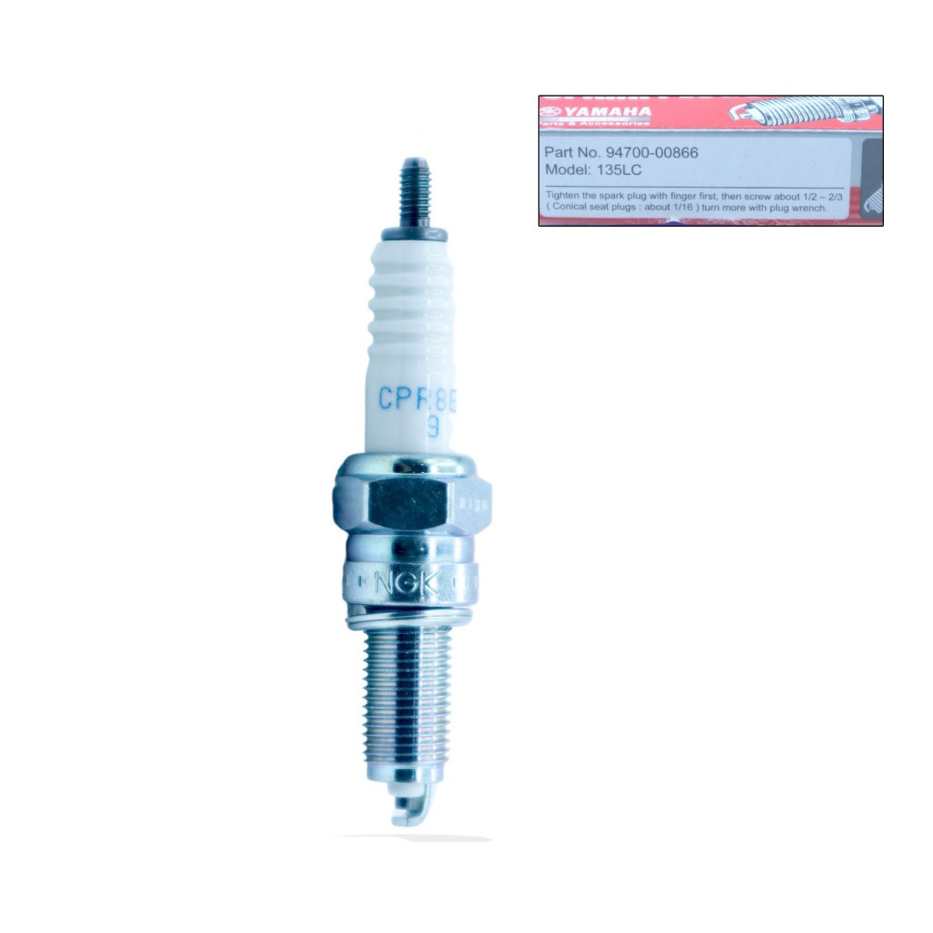 Yamaha LC135 NGK Spark Plug CPR8EA-9 - 94700-00866 (100% Original) | Shopee Malaysia