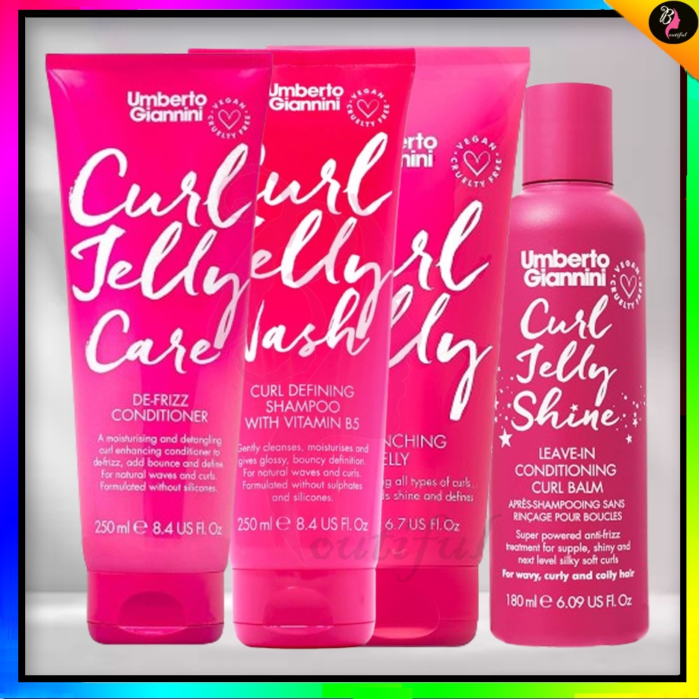 Umberto Giannini Curl Hair Jelly Wash Shampoo/Scrunching Jelly | for ...