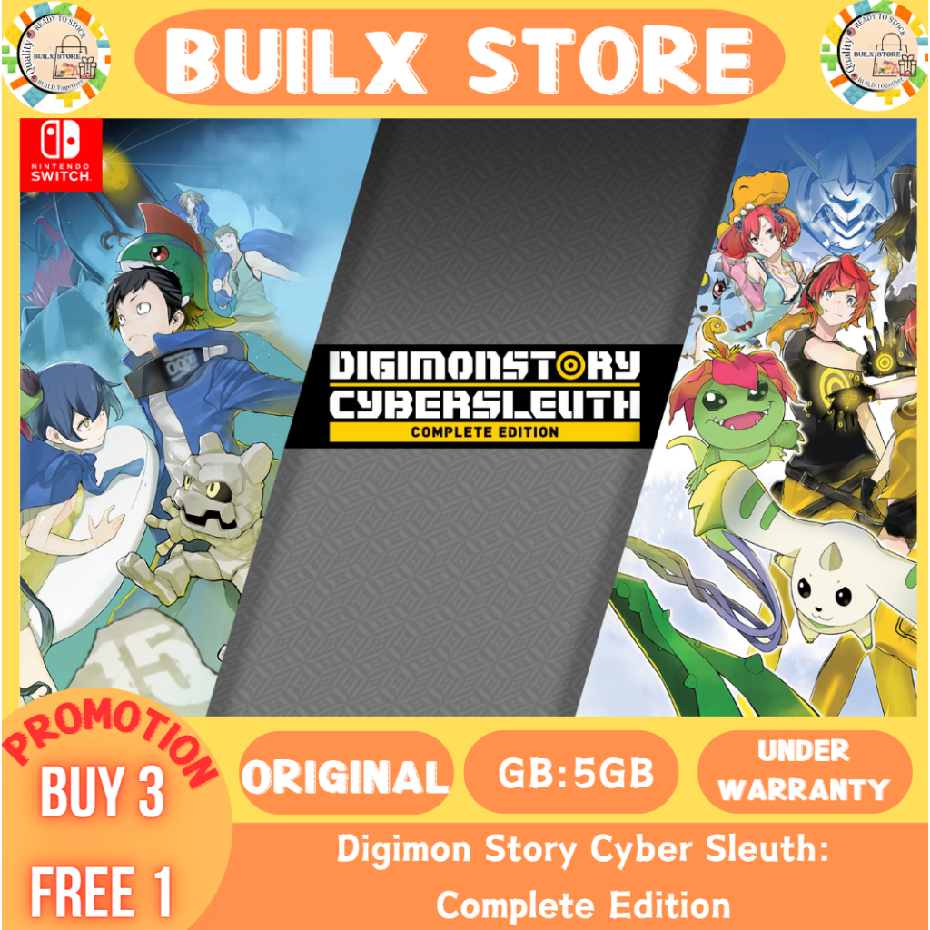 Digimon Story Cyber Sleuth: Complete Edition Nintendo Switch Digital Game ( BUY 3 FREE 1 ...