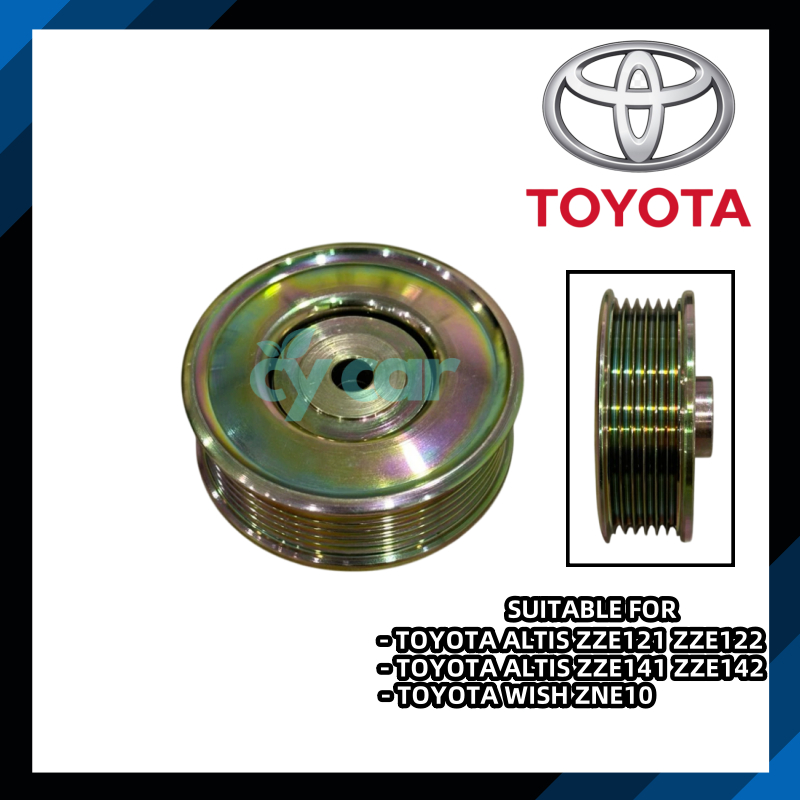 TOYOTA ALTIS ZZE121 ZZE122 ZZE141 ZZE142 WISH ZNE10 IDLER PULLEY 6PK ...