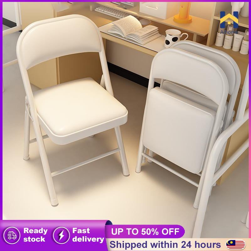 ☑️Foldable chair Home Study Meeting Conference Folding Chiar With ...
