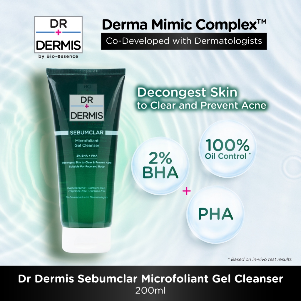 Dr Dermis Sebumclar Microfoliant Gel Cleanser 200ml | Shopee Malaysia