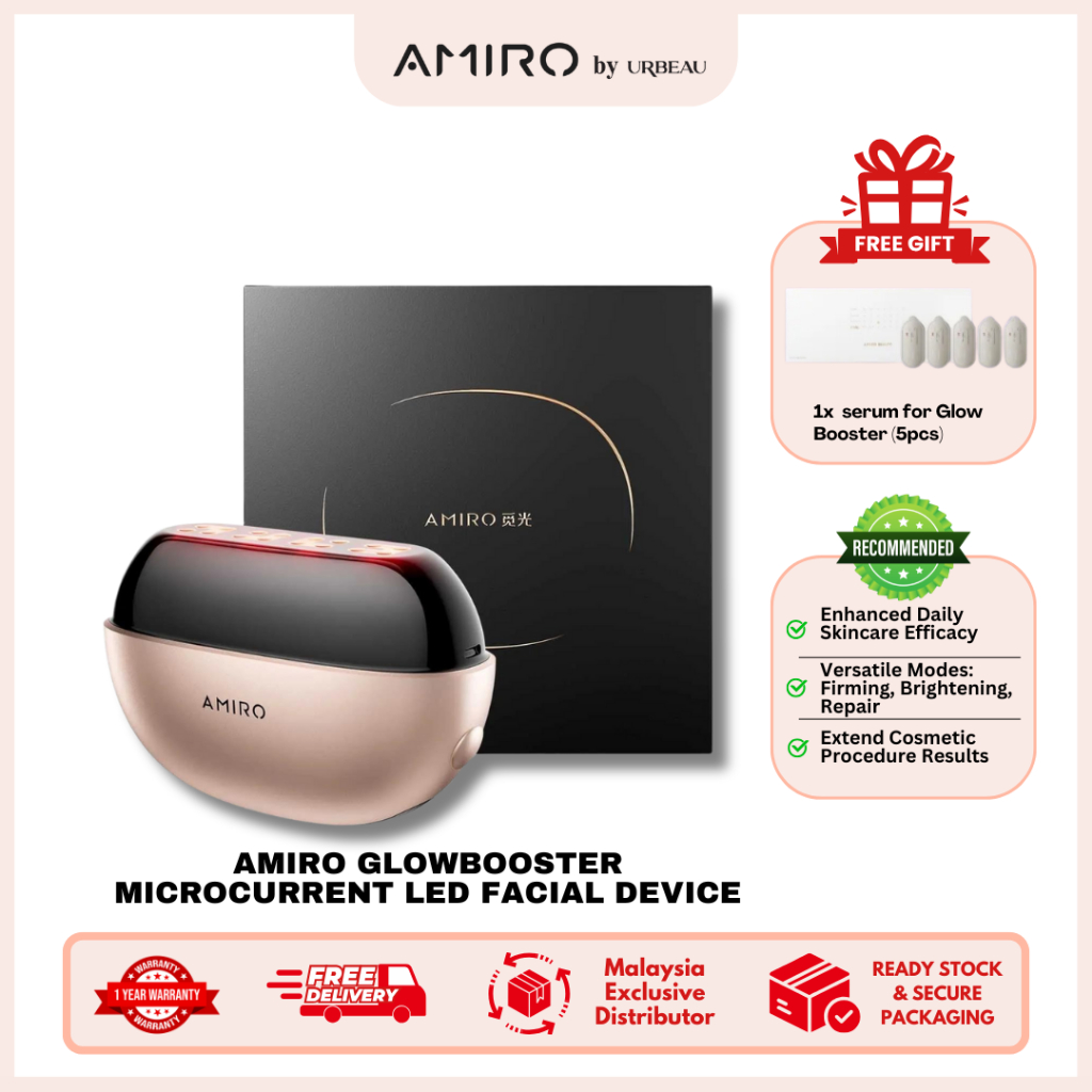 AMIRO GlowBooster Microcurrent LED Facial Device (Mandarin Version) | Shopee Malaysia
