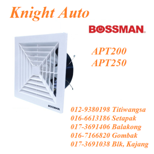 BOSSMAN CEILING VENTILATION FAN APT200 / APT250 | Shopee Malaysia
