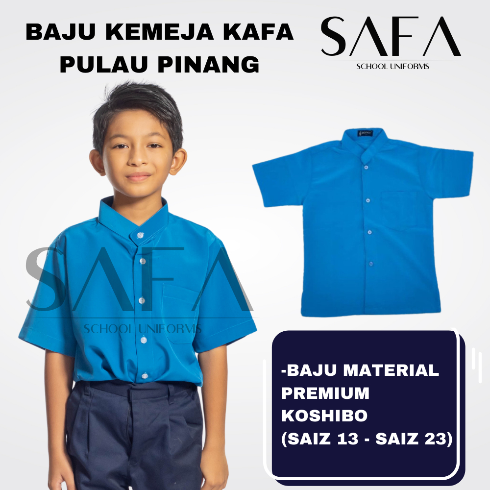 Kemeja Kafa Penang Biru Pulau Pinang Baju Sekolah Agama Royal Blue ...
