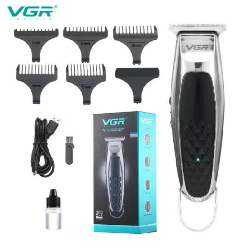 Original VGR V-093 Zero Adjustable Professional Rechargeable Hair trimmer Hair Clipper V093 ...