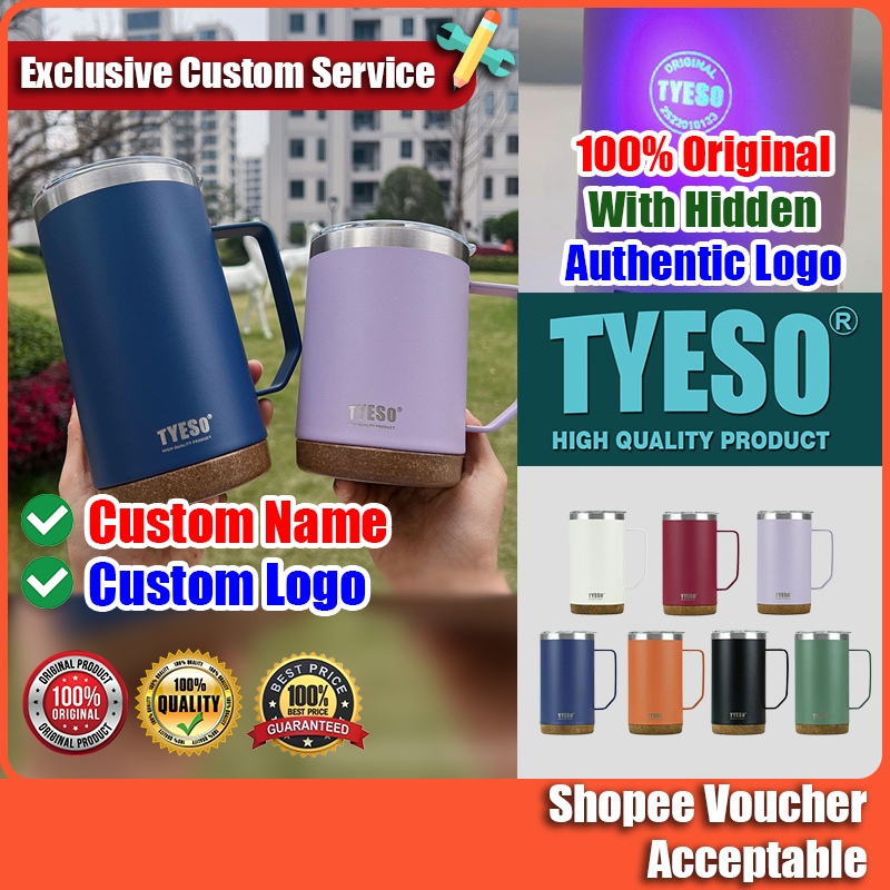 🔥Custom Nama/Logo🔥TYESO Mug Cawan 530ml/710ml Dengan Pemegang Tahan ...