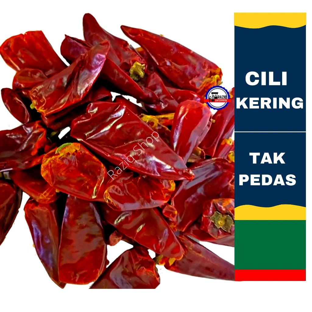 Lada/Cili Kering Besar Tak Pedas Untuk Masakan | Shopee Malaysia