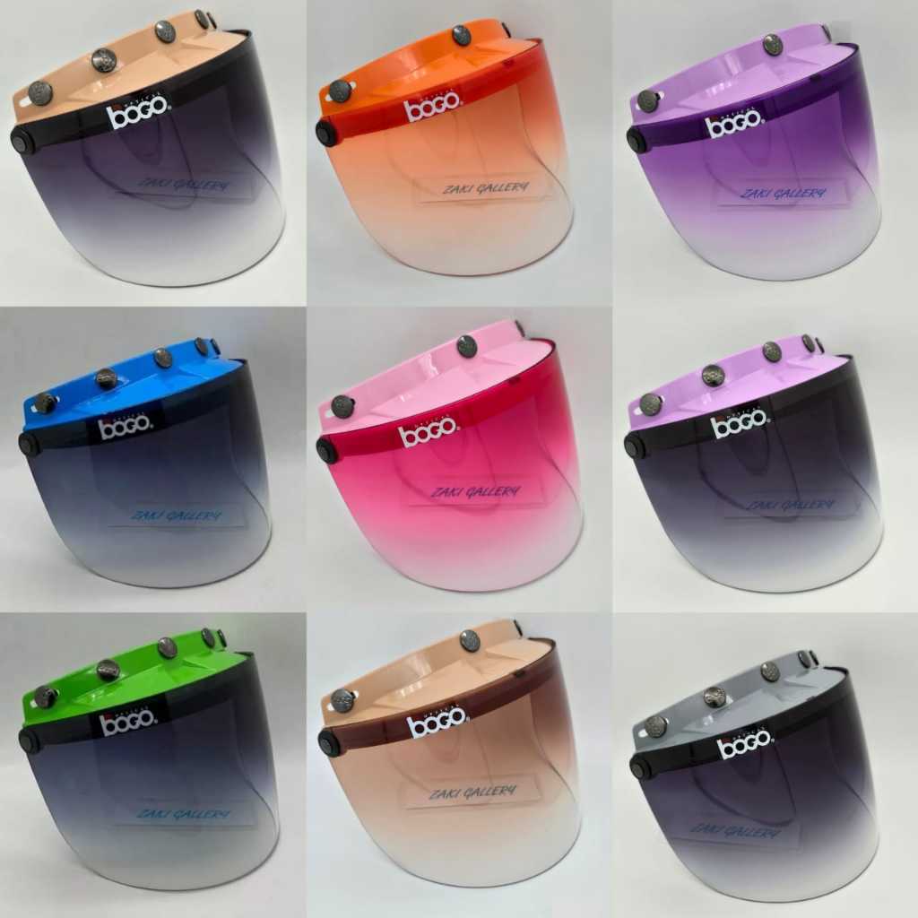 BOGO BIKKO CRYSTAL VISOR (Ready Stock)2 Tones Visor BOGO VISOR / BIKKO ...