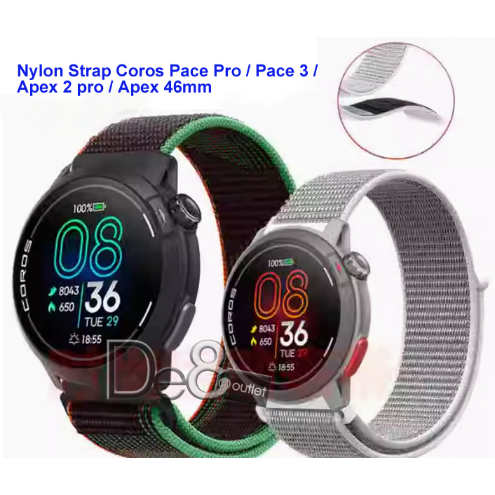 [Payday] 22mm Nylon Tali Jam (Strap) For Coros Pace 4 / COROS PACE PRO ...