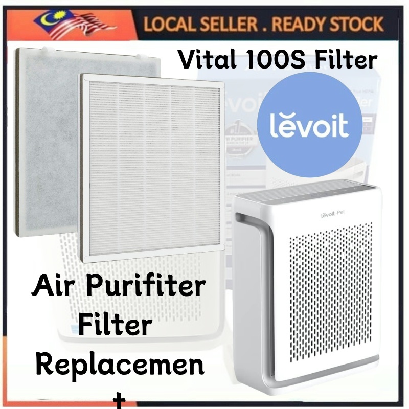 Vital 100S Levoit True HEPA 3-Stage Replacement Filter Air Purifier ...