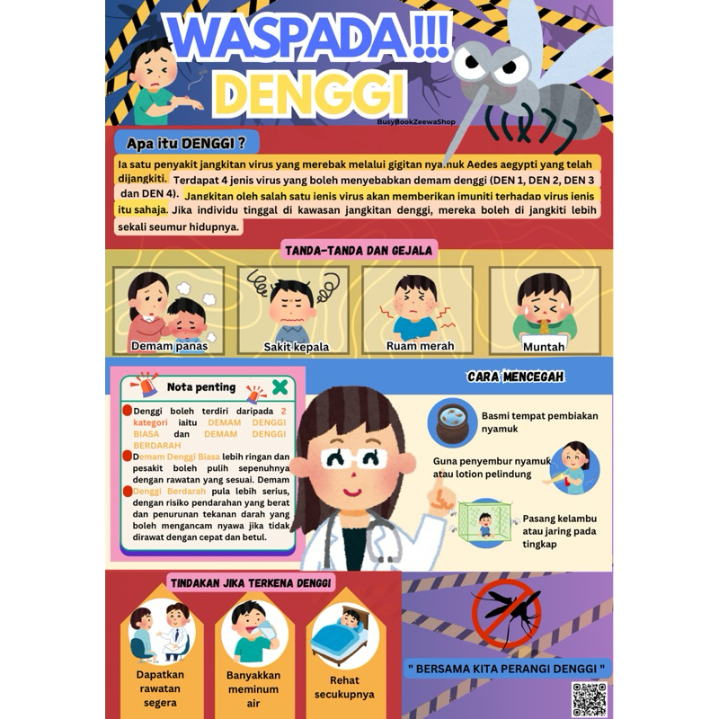 POSTER DENGGI (DENGUE) | Shopee Malaysia