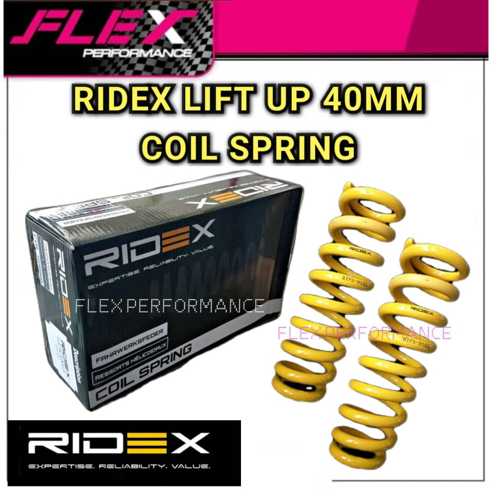 RIDEX LIFT UP 40MM HEAVY DUTY COIL SPRING HILUX NAVARA TRITON DMAX BT50 ...
