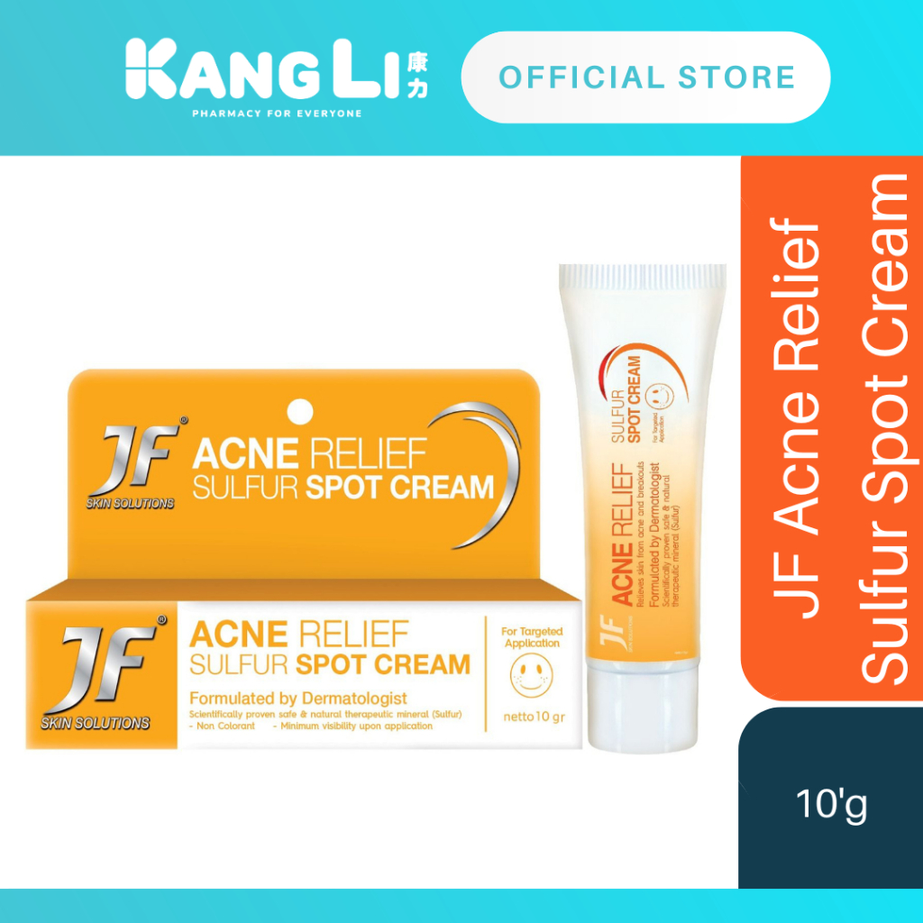 JF Acne Relief Sulfur Spot Cream 10g | Shopee Malaysia