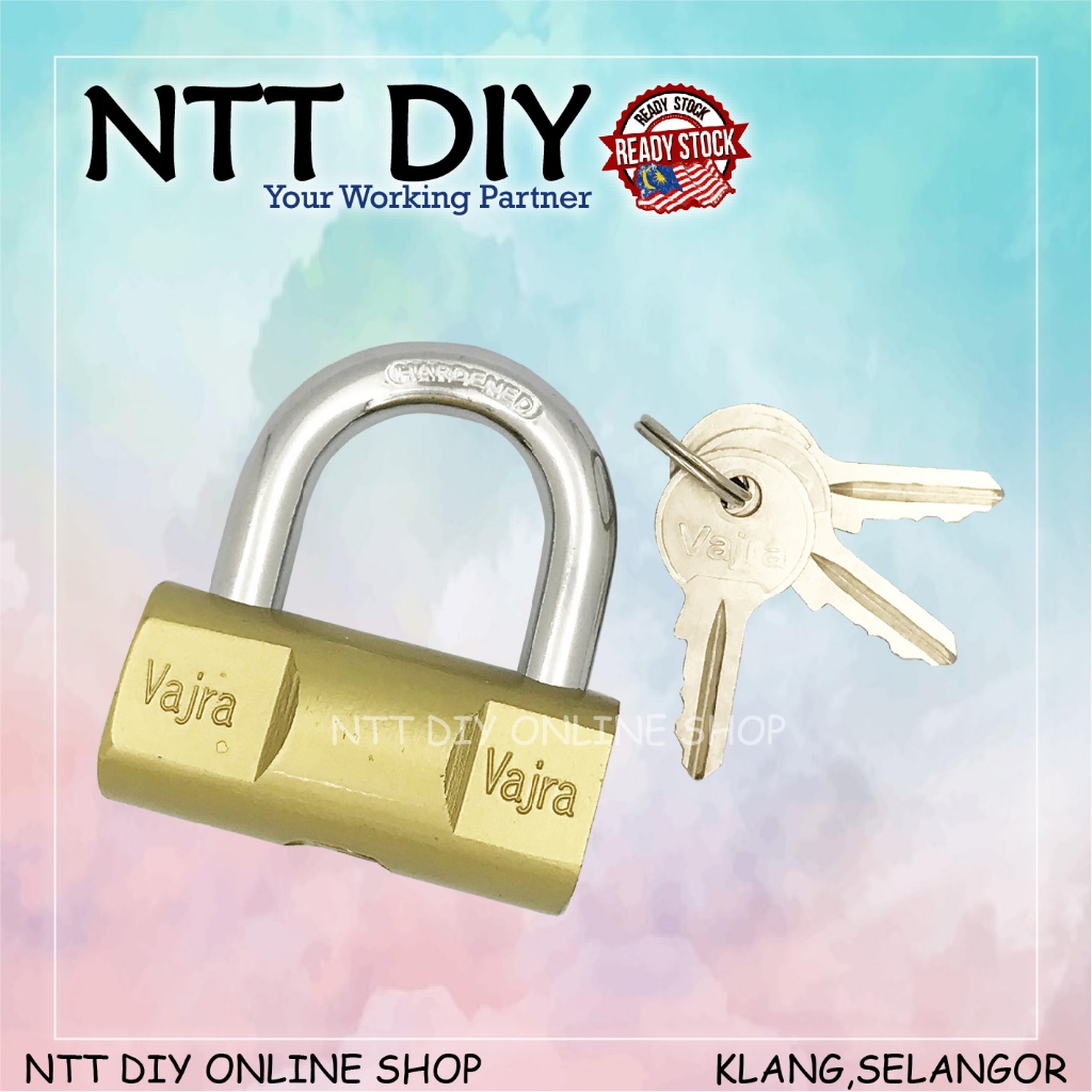 NTTDIY Heavy Duty Hammer Type Cylindrical Padlock 40mm/50mm/60mm [ Ready Stock ] | Shopee Malaysia