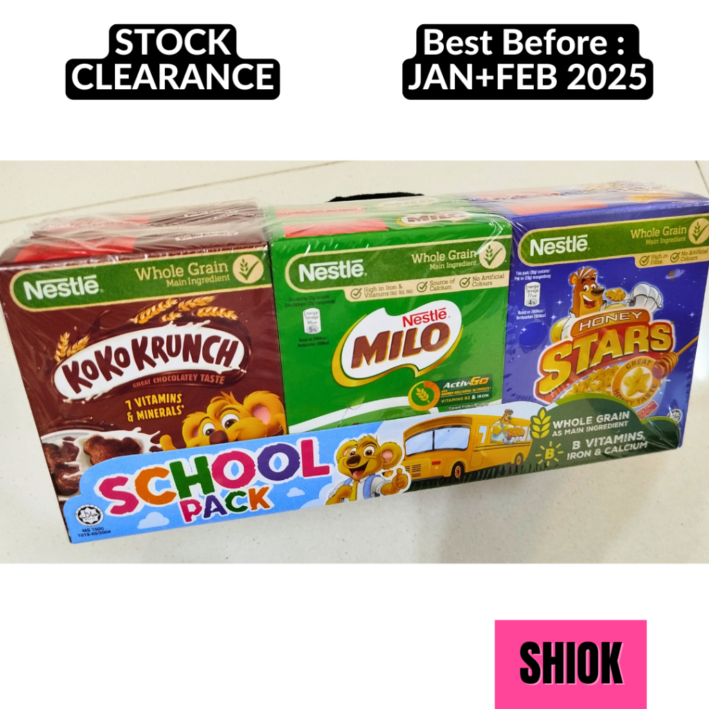 (STOCK CLEARANCE) NESTLE MINI SCHOOL FUN PACK Cereal (140g) (Best ...