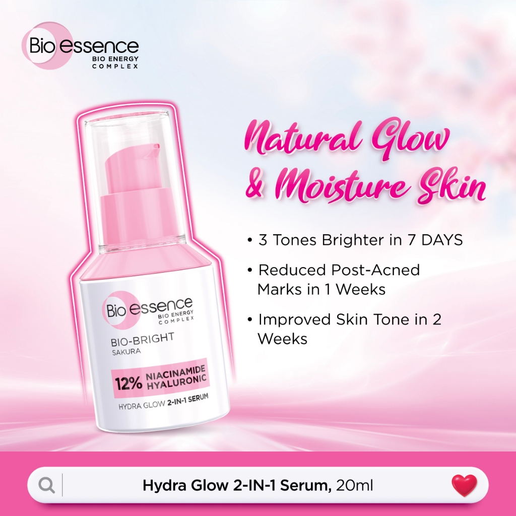 Bio-essence Bio-Bright Hydra Glow 2in1 Serum (20ml) | Shopee Malaysia
