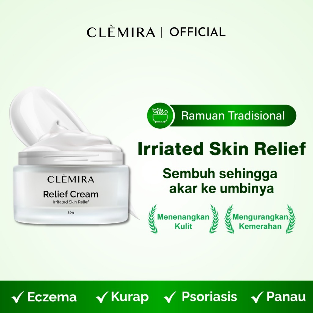 Clemira Relief Cream Ubat Gatal Kulit Ubat Panau Ubat Kurap Ubat Gatal ...