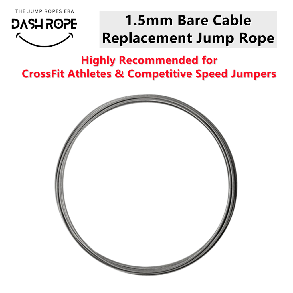 DASH ROPE 1.5mm Bare Cable Competition Jumpers Replacement Jump Ropes ...