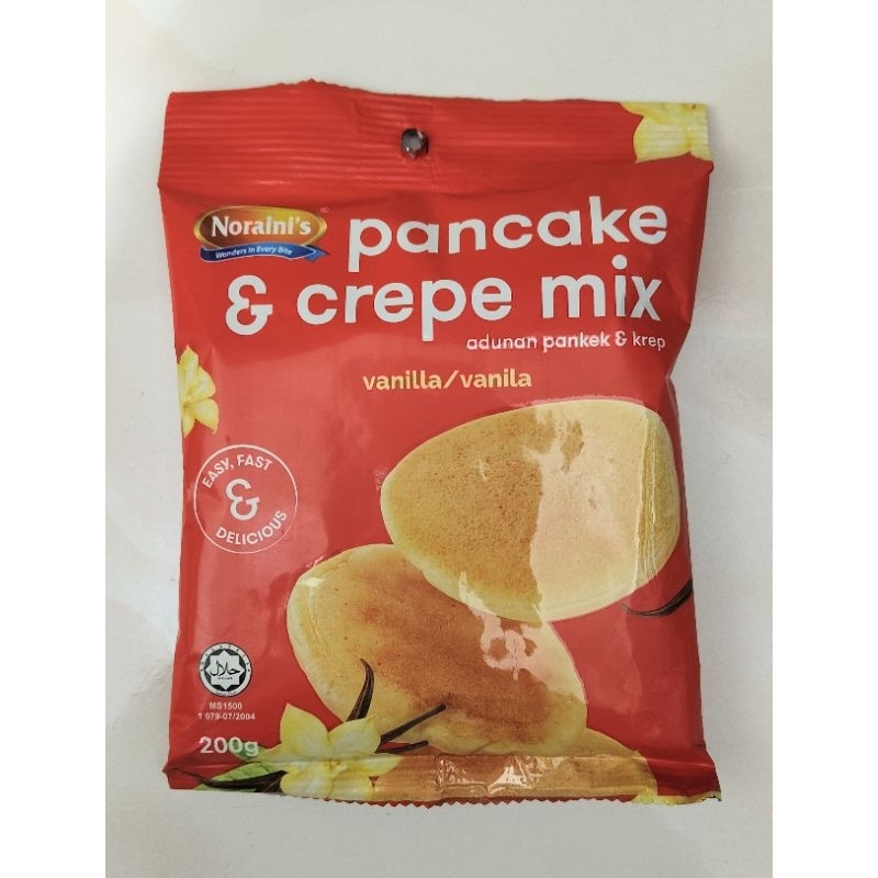 Noraini's Pancake & Crepe Mix (Vanilla) 200g | Shopee Malaysia