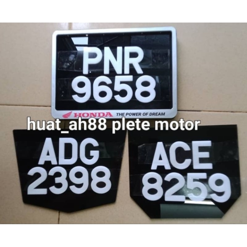 FRAME/CASING Universal Terbaru Sekali Nombor Plate Motor CODE: D56 saiz ...