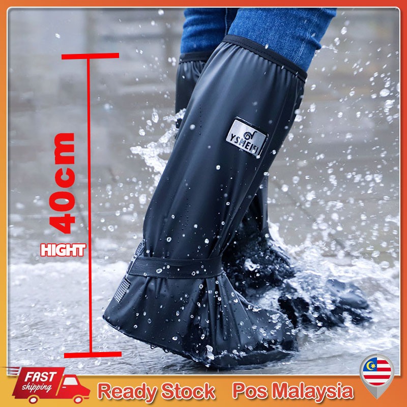 Rain Boot Premium Rain Shoe Cover PVC Rubber Waterproof Outdoor Rainy ...