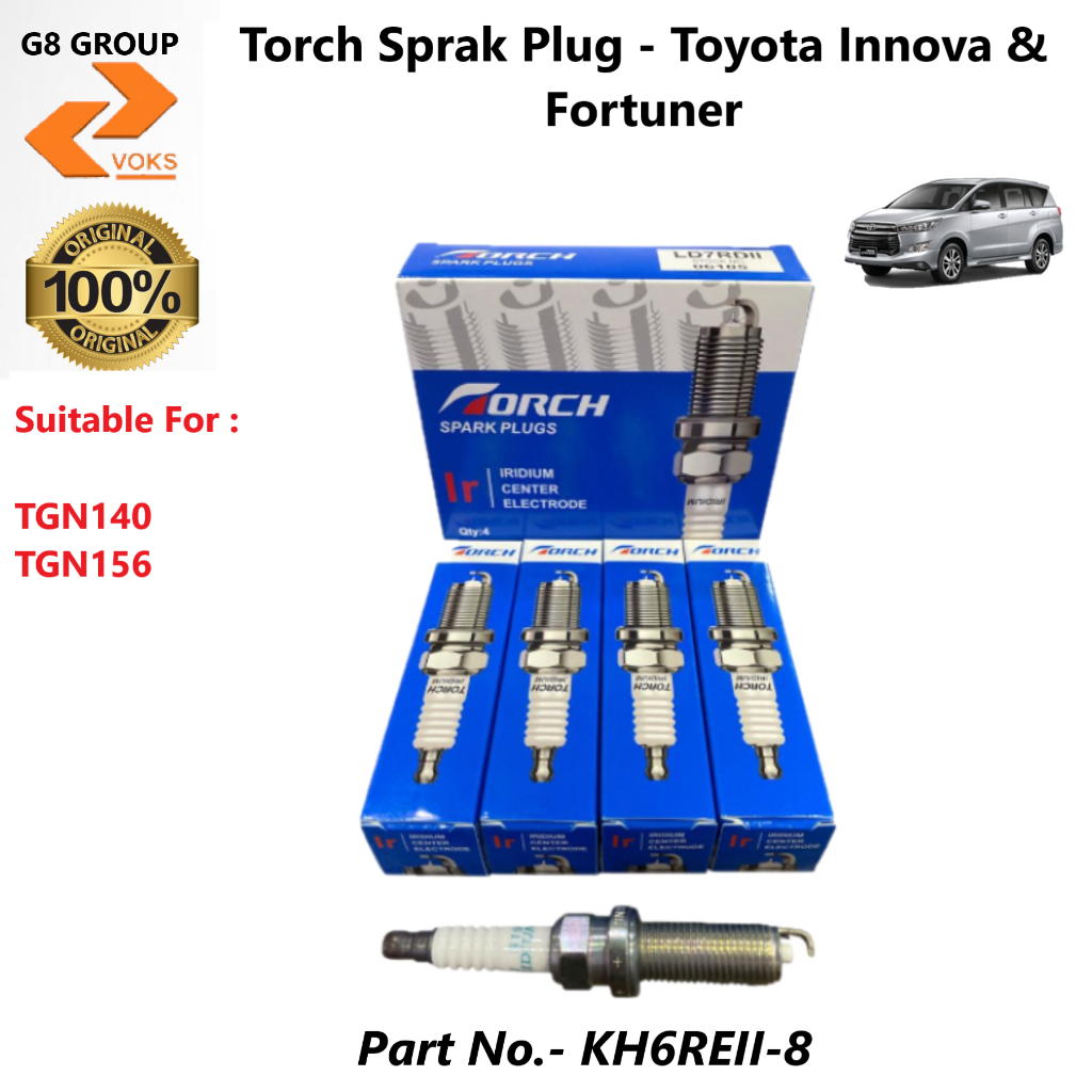 Torch Spark Plug - Toyota Innova & Fortuner ( KH6REII-11 ) | Shopee ...
