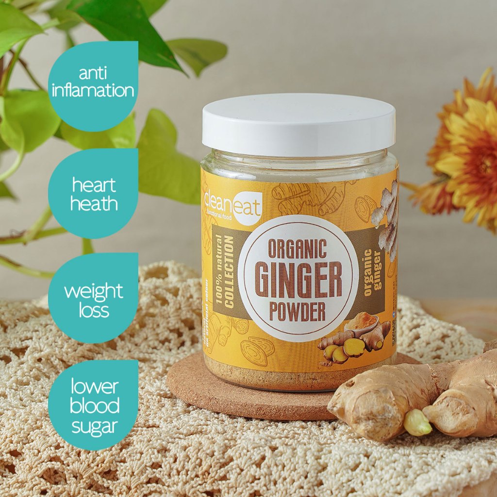 Organic Ginger Powder, Clean Eat 100g, 140g, 100%Pure, No Gluten ...