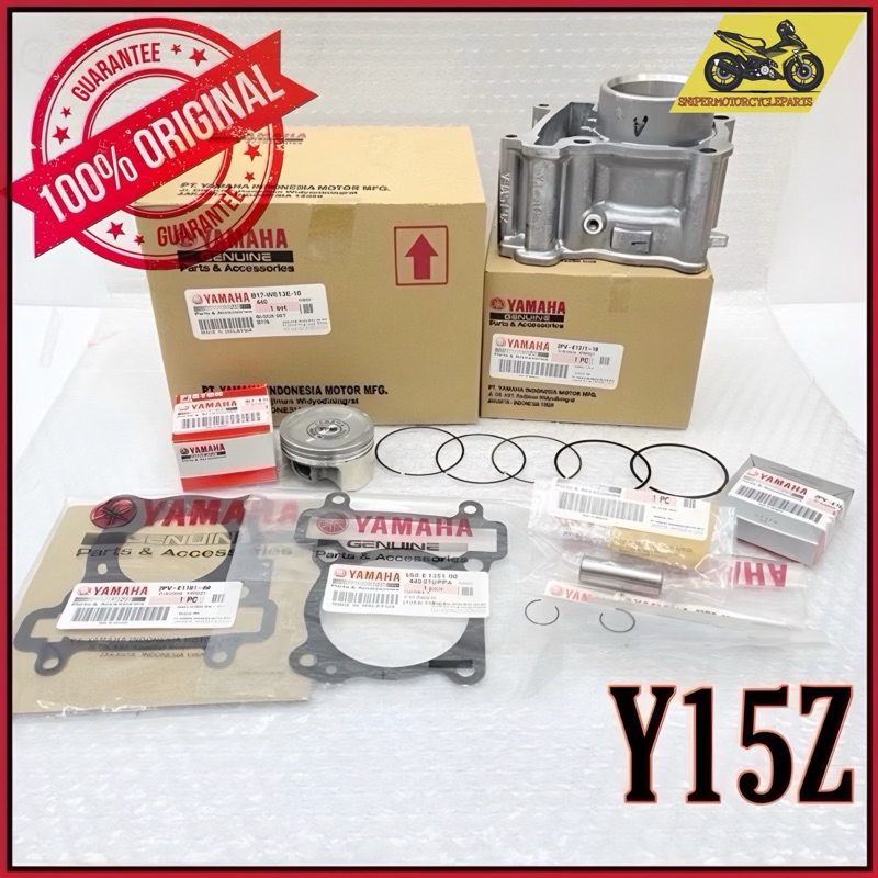 [100% ORI YAMAHA] Y15ZR 57mm Y15Z V1 V2 Y15 BLOCK SET CERAMIC ORIGINAL YAMAHA CYLINDER BLOCK FZ ...