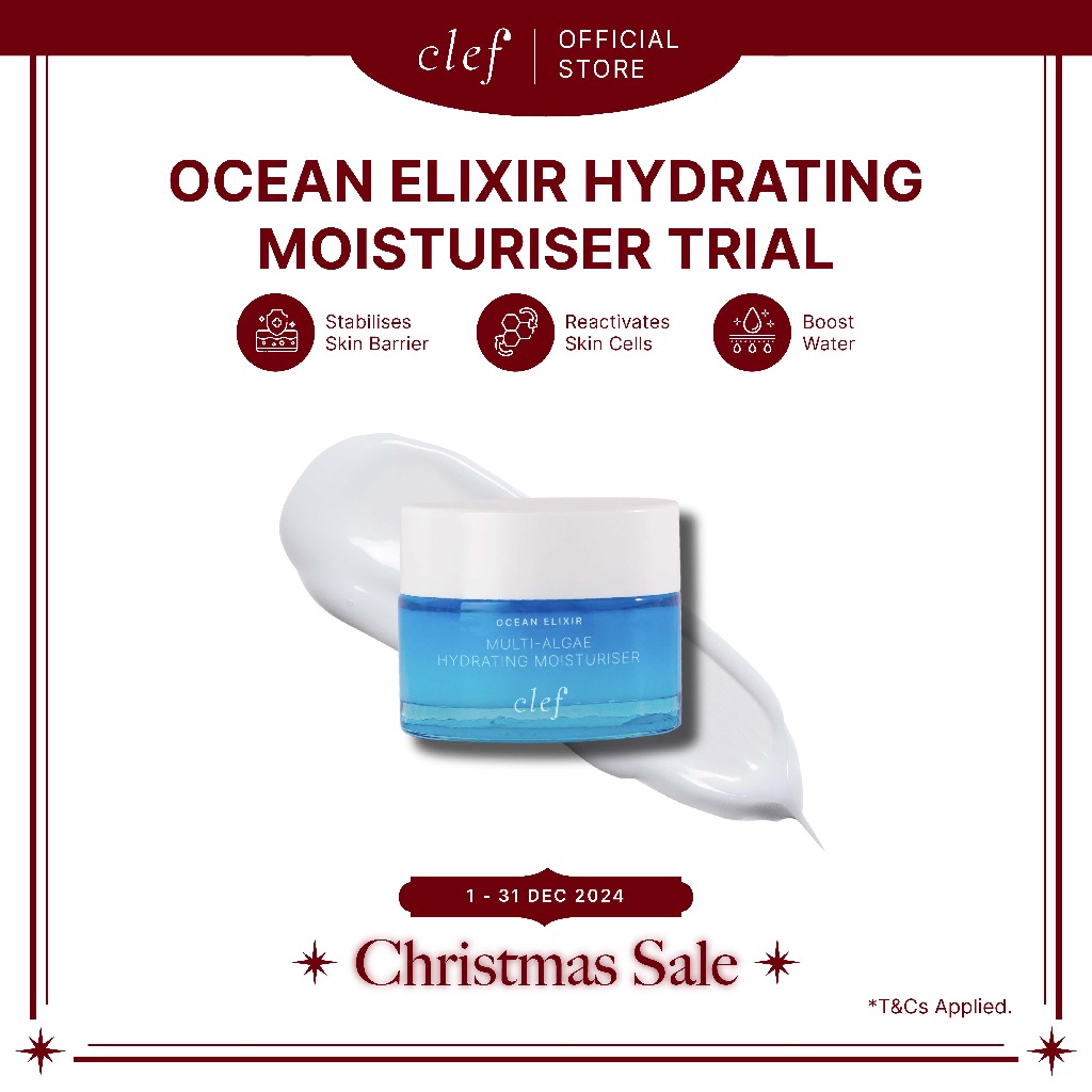 CLEF Ocean Elixir Multi-Algae Hydrating Trial Moisturiser 15g ...