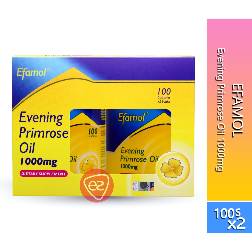 Efamol Rigel Evening Primrose Oil 1000mg Capsule ( 100s / 100s x2 ...