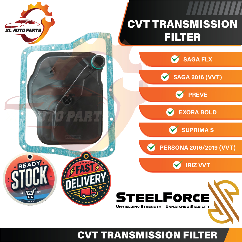 [STEELFORCE] PROTON CVT AUTO TRANSMISSION FILTER-SAGA FLX,SAGA16VVT ...