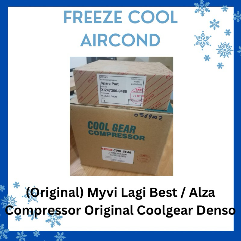 (Original) Myvi Lagi Best / Alza Compressor Original Coolgear Denso | Shopee Malaysia