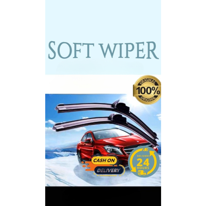 CAR WINDSCREED WIPER - SOFT WIPER FOR ALL VEHICLE WITH U-HOOK WIPER ARM ...