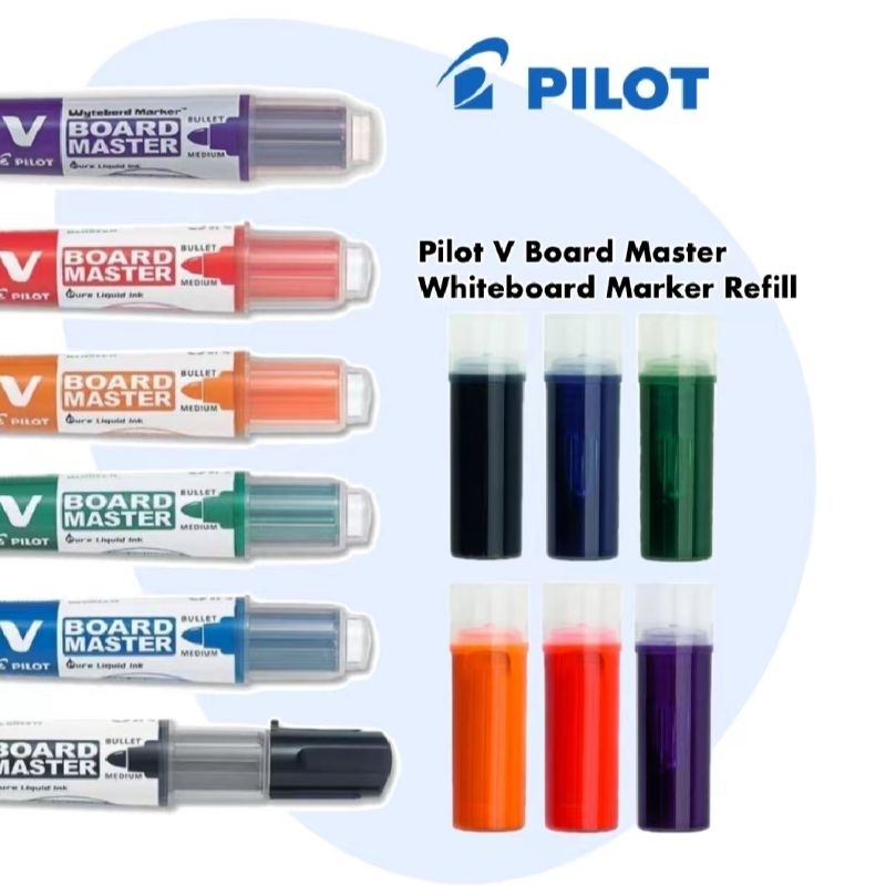 (4PCS) PILOT V Board Master Marker Cartridge Ink Refill X 4PCS | Shopee ...