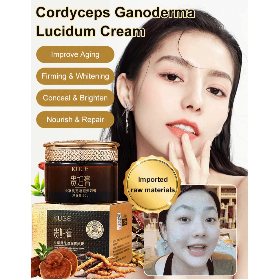 Kuge Cool Cordyceps Ganoderma Concealer Noble Lady Fair Cream Isolation ...