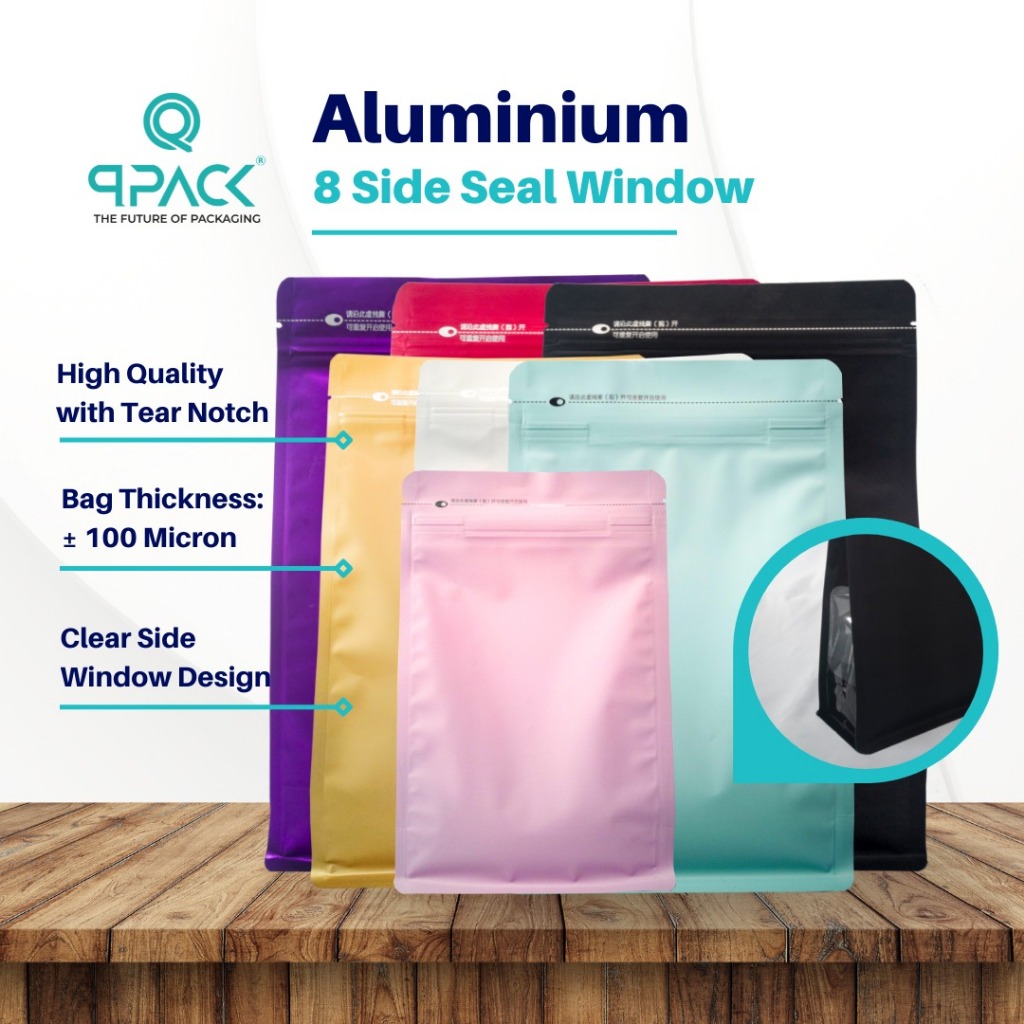 Aluminium 8 Side Seal Window - Ziplock (1pcs) 3 sizes | Shopee Malaysia