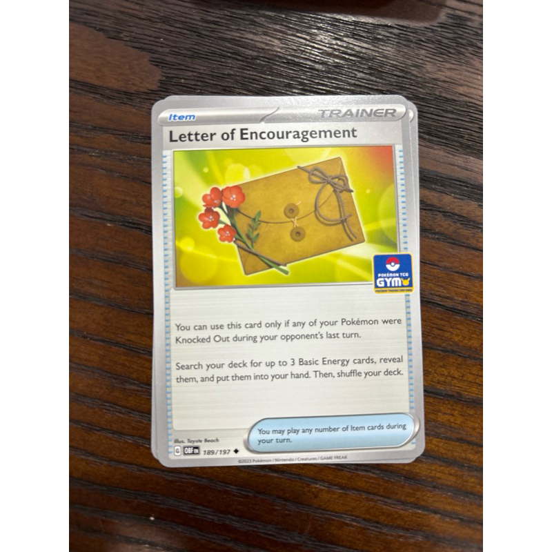 Pokemon tcg 189/197 letter of encouragement Gym Promo | Shopee Malaysia