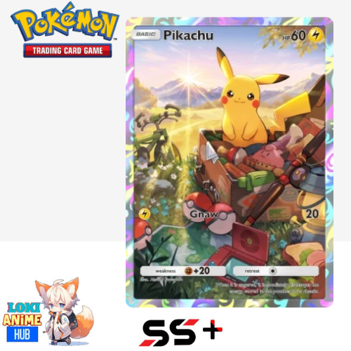 Pikachu SAR SIR AA Pocket tcg Physical card Gred SS+ PTCG TCG pokemon ...
